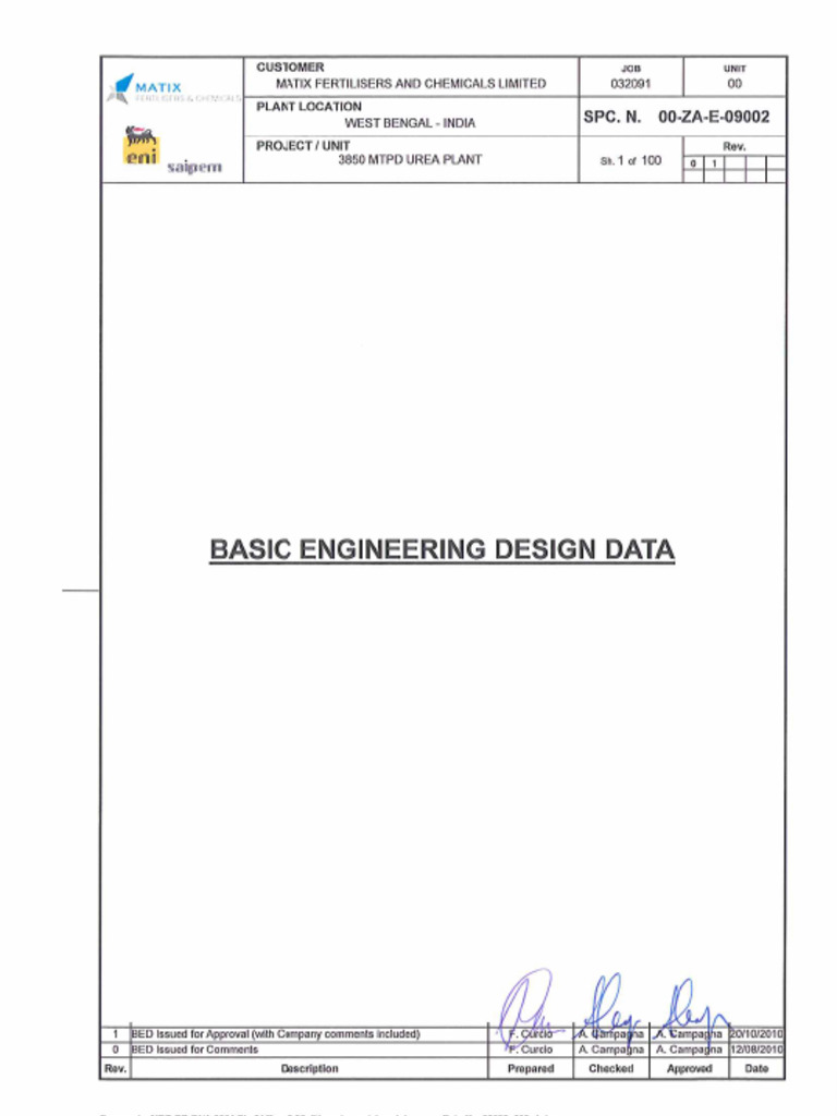 000 - 1 Basic Engg Design Data | PDF