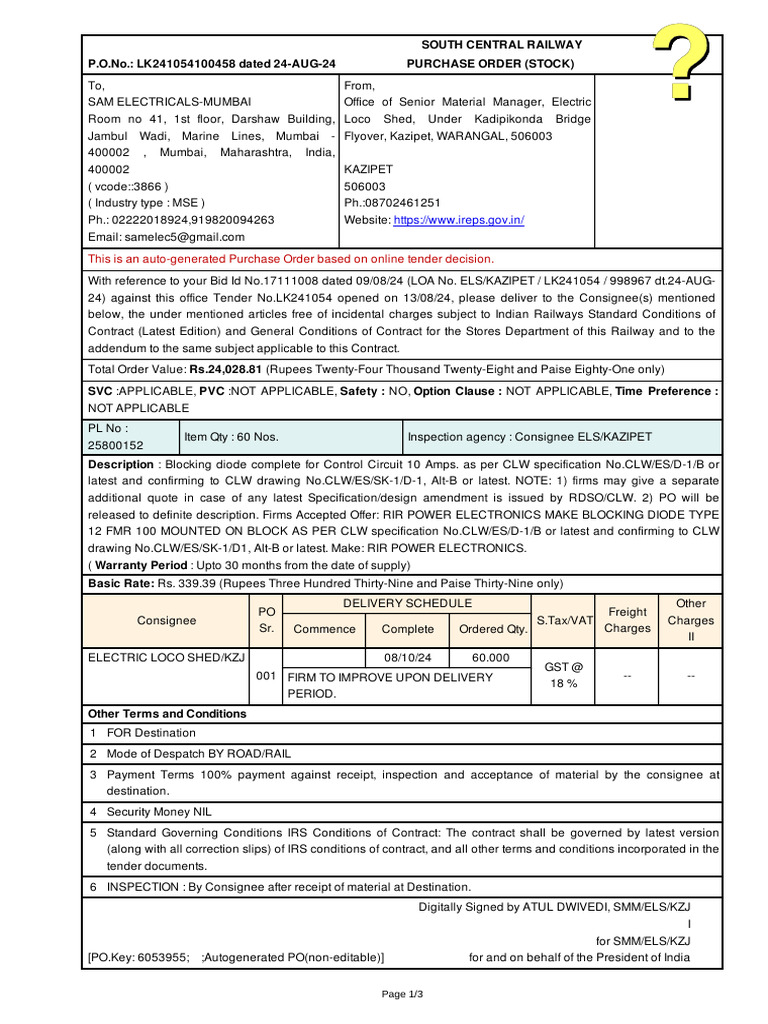 Blocking Diode PO | PDF