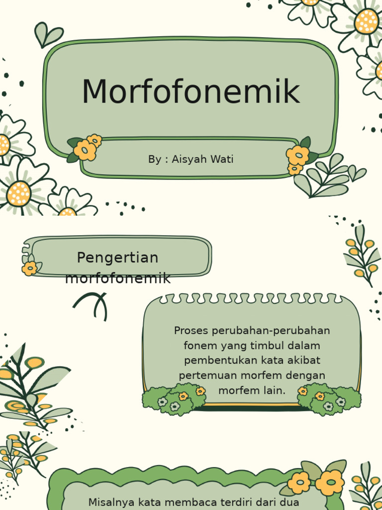 Bab 11 Morfofonemik | PDF
