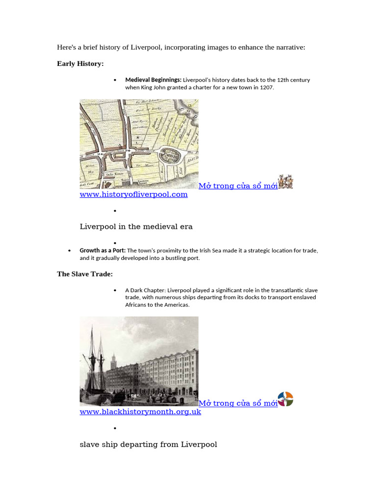 A Brief History of liverpool | PDF