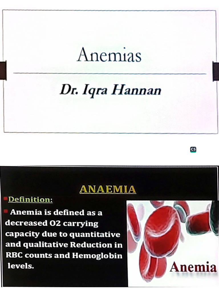Physio Anemias | PDF