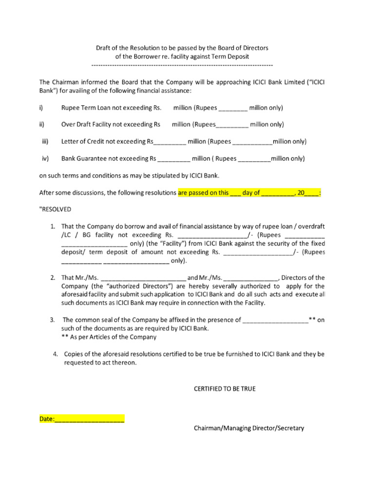 Annexure G BR Format | PDF