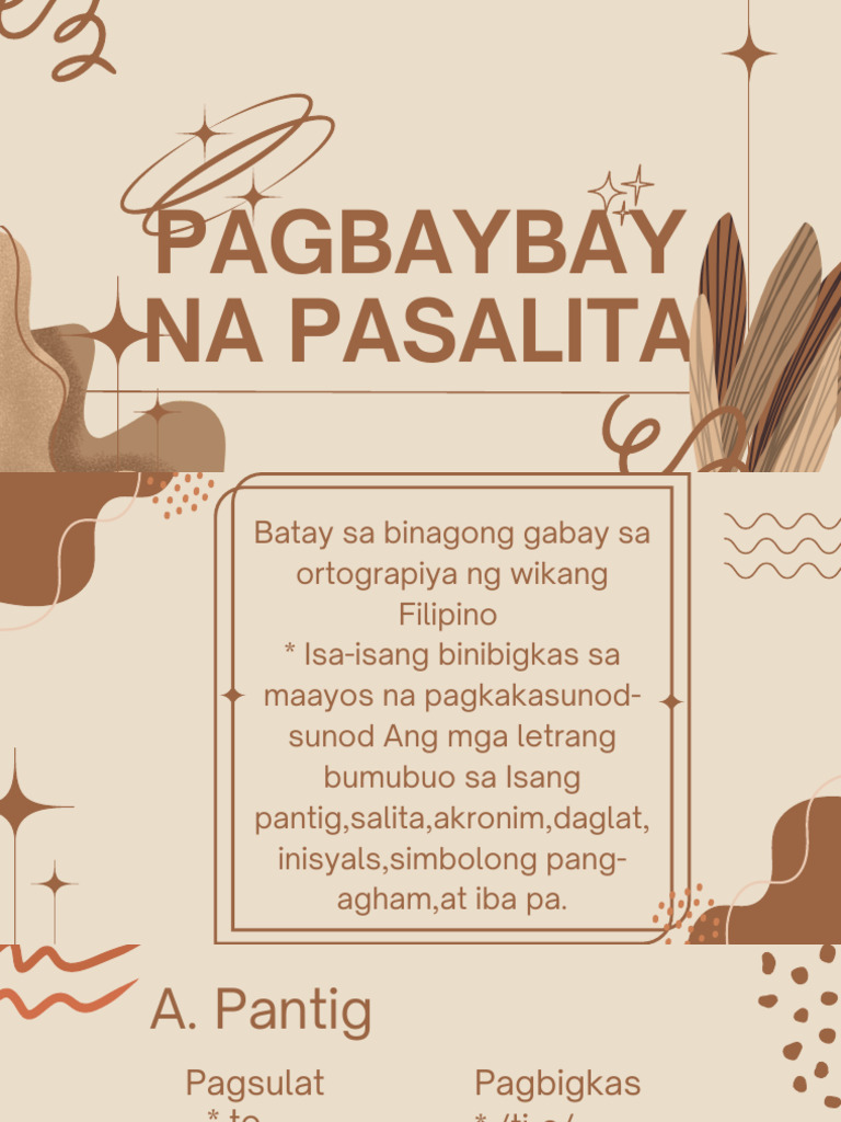 Pagbaybay Na Pasalita - 20240901 - 104717 - 0000 | PDF