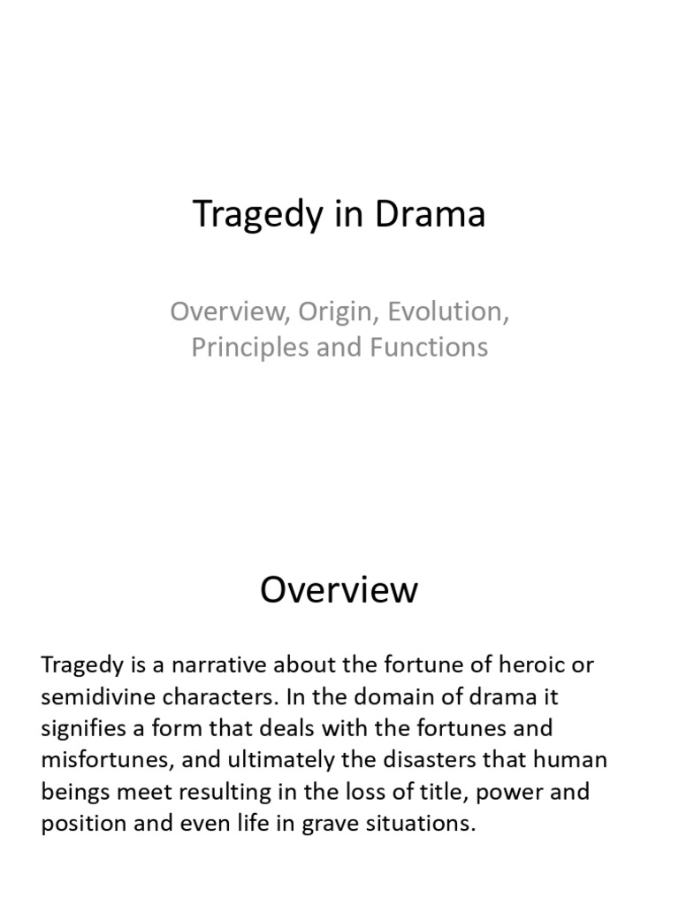 Tragedy | PDF