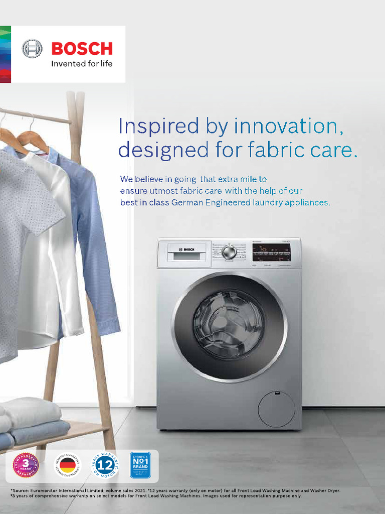 Bosch Laundry Care Brochure - 2021 | PDF
