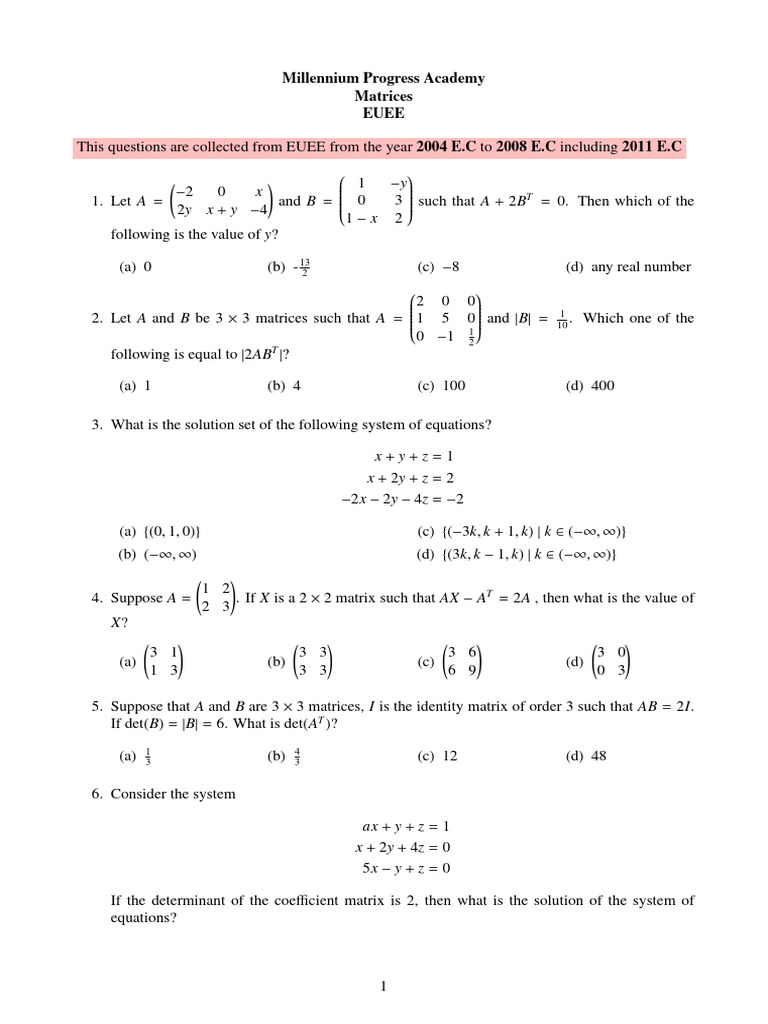 Group Work Determinant | PDF
