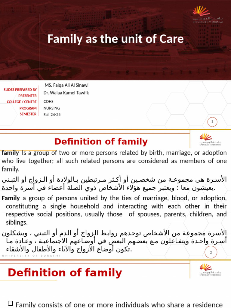 Family As Unit of Care | PDF | Family | Grandparent