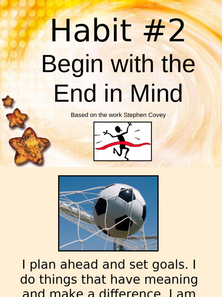 Begin With The End in Mind | PDF