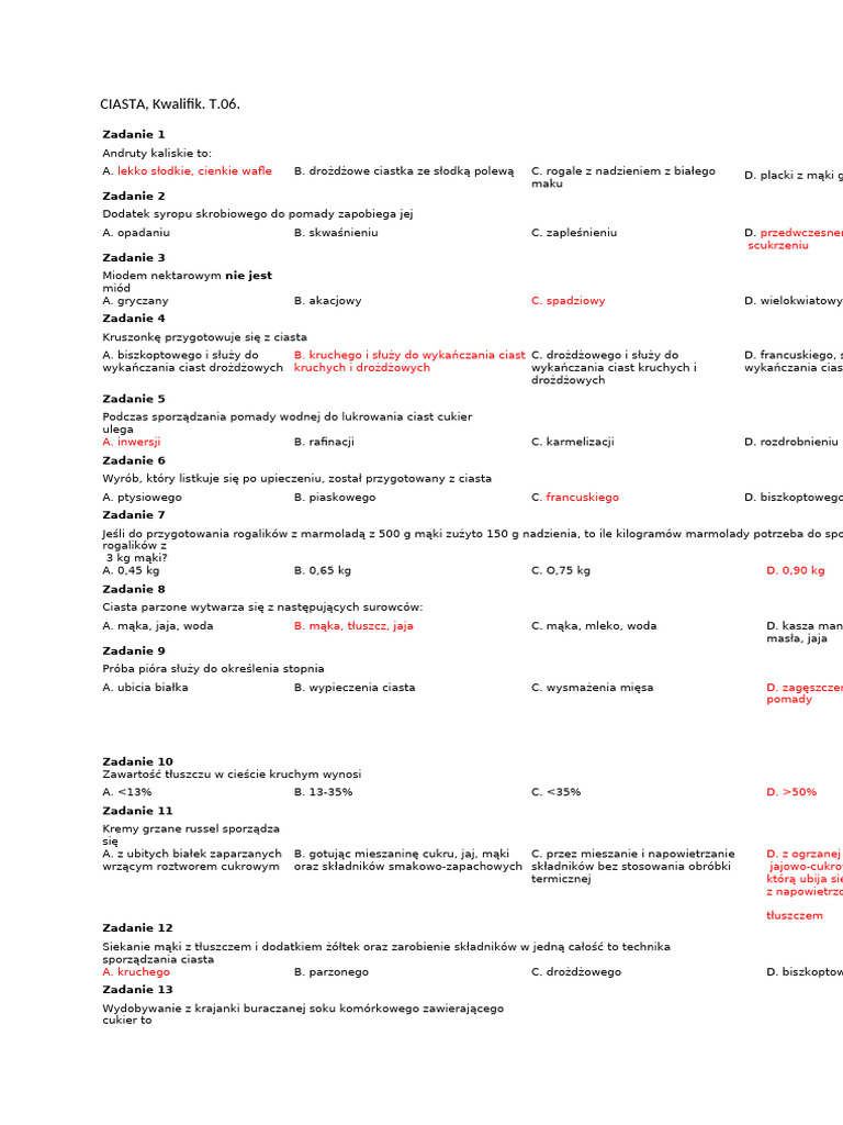 Ciasta T.06 | PDF