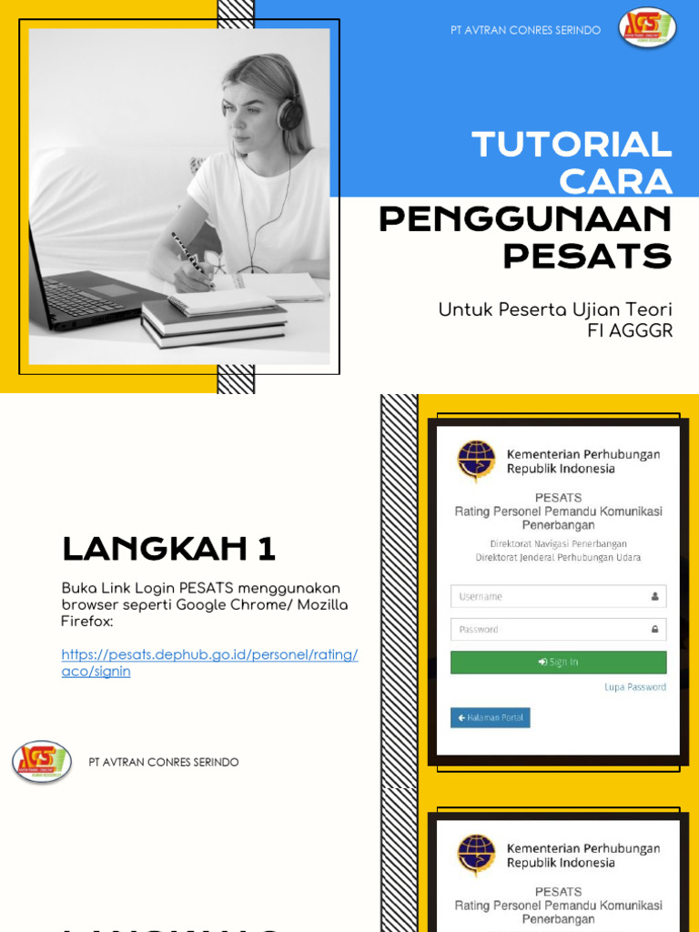 TUTORIAL PENGGUNAAN PESATS PESERTA_2023 | PDF