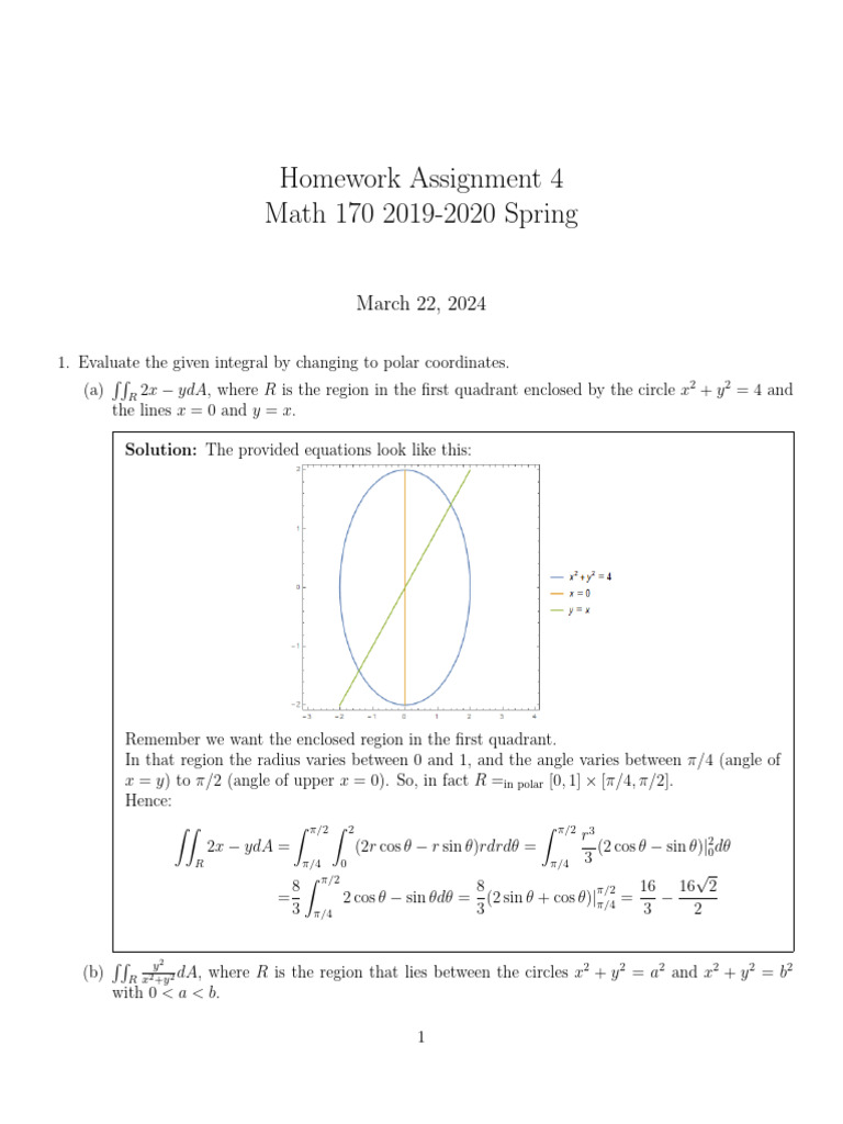 Homework 04 Solutions | PDF