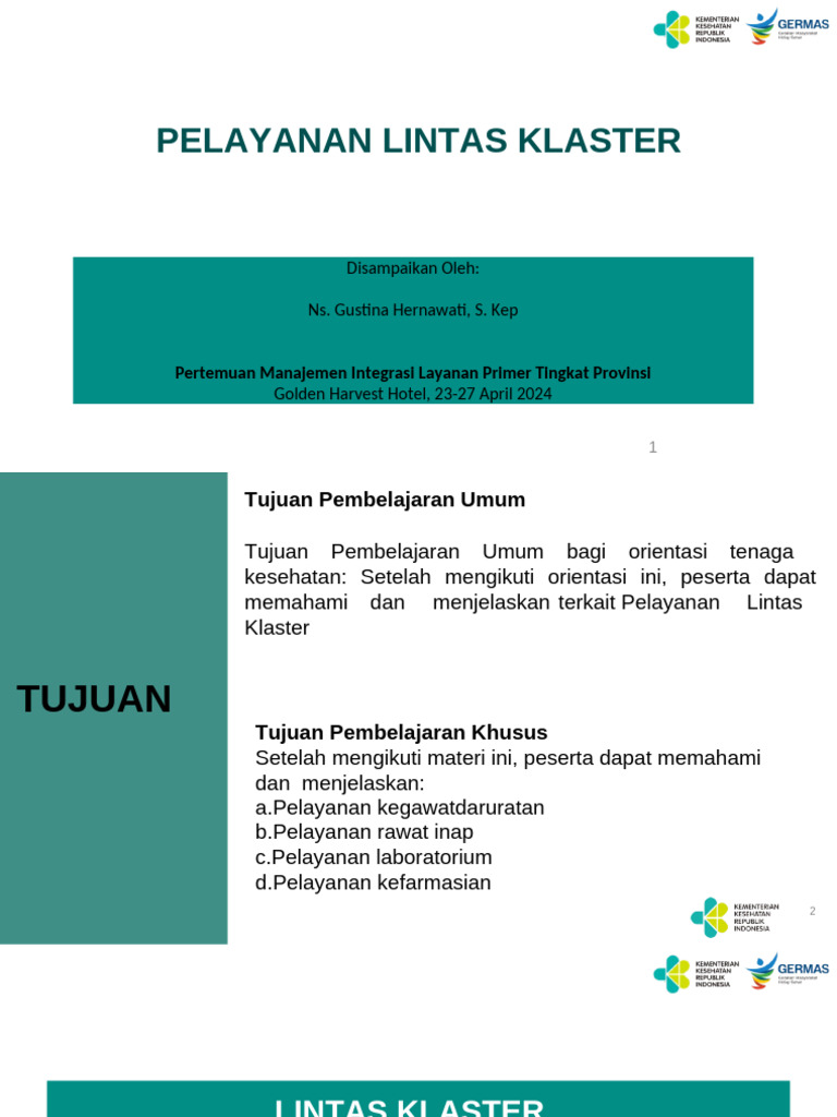 Klaster 5 Lintas Klaster | PDF