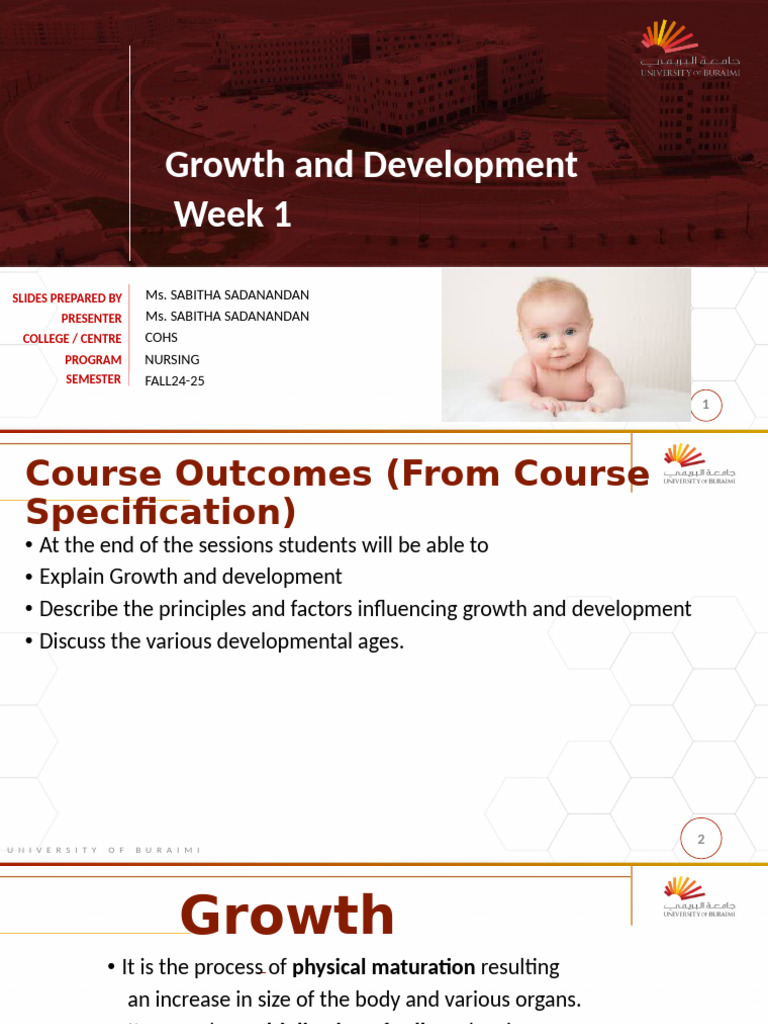 1.Growth and Development Week 1 | PDF 1.Growth and Development Week 1 | PDF