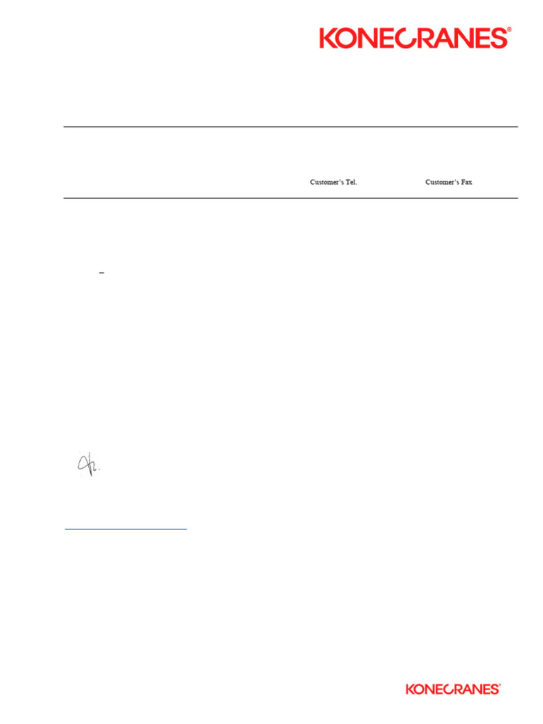 Offer 2+2T (Reeving 2-1) - KONECRANES | PDF