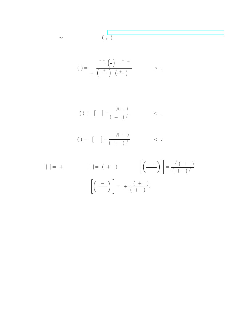 Non Central Chi Square | PDF