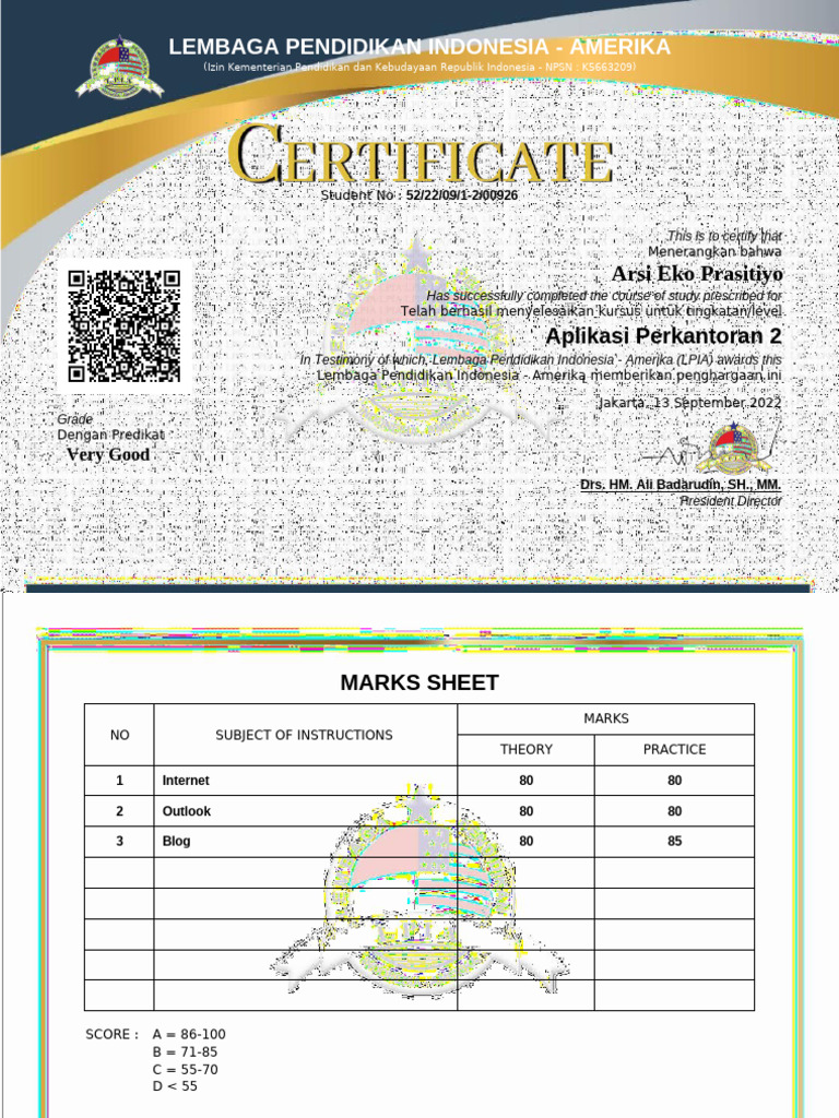 1 - Arsi Eko Prasetyo - Aplikasi Perkantoran 2 | PDF