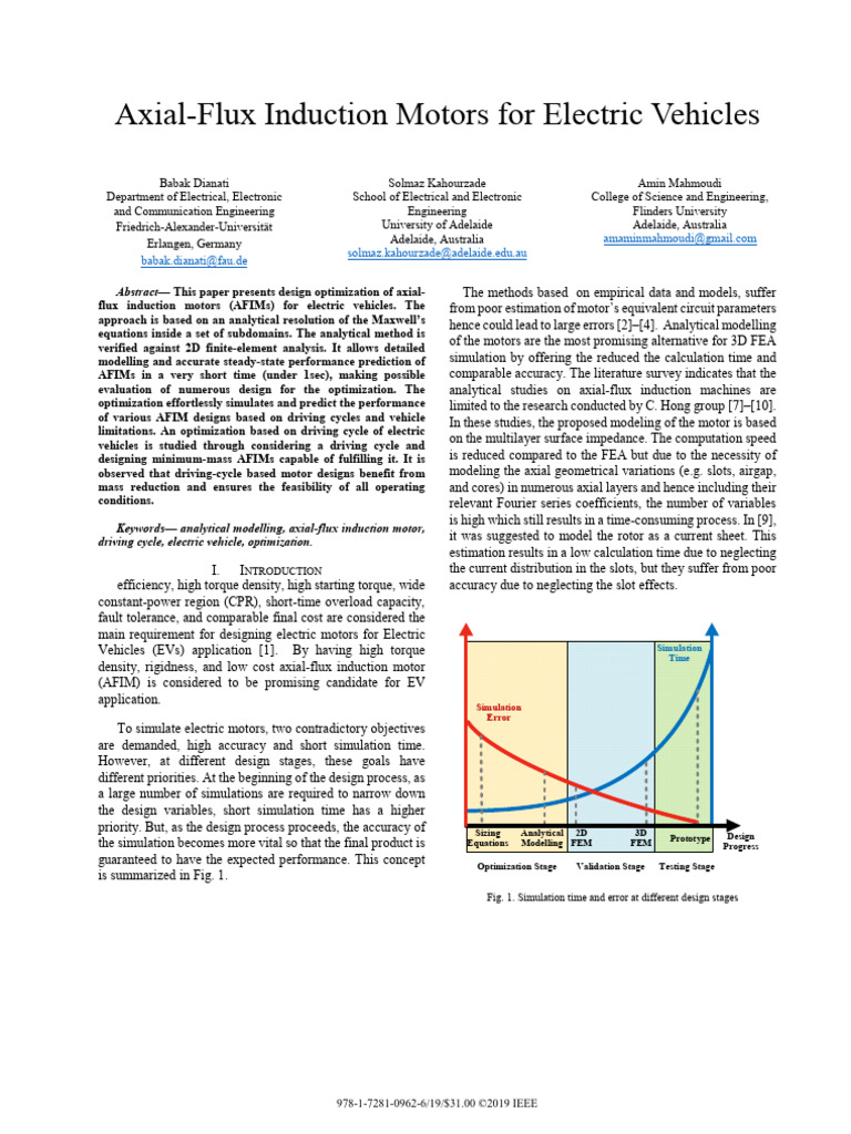Axial-Flux Induction Motors | PDF