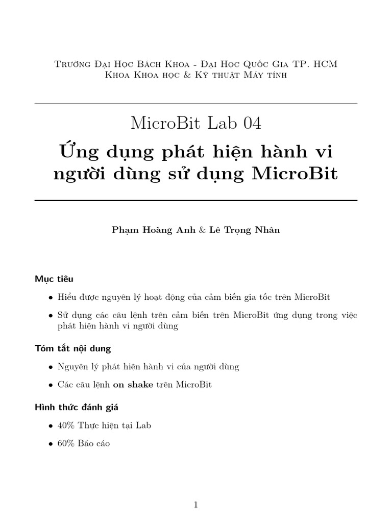 MicroBit Lab 04 | PDF