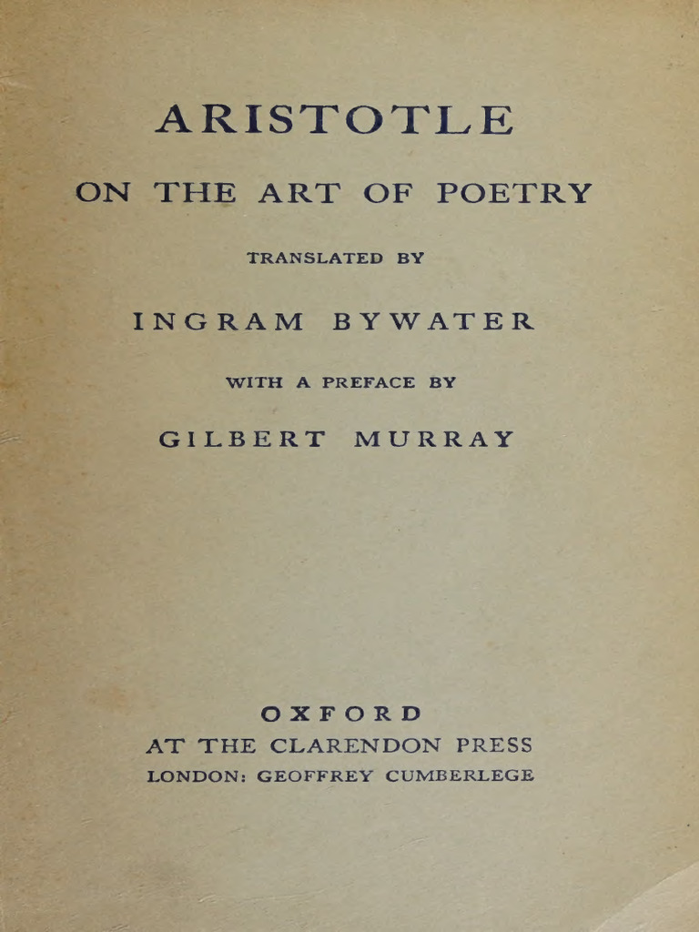 Aristotle On The Art of Poetry - Anna's Archive | PDF