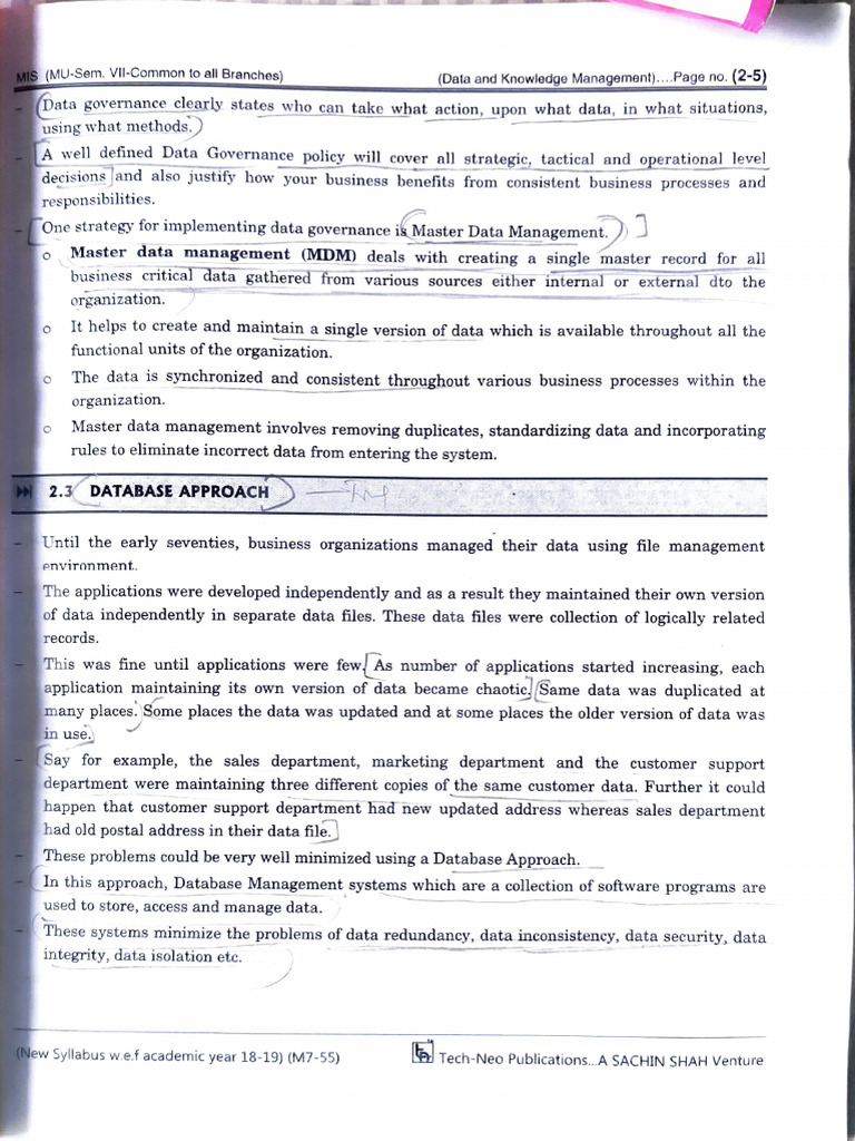 Mis Chapter 2 (Data& Knowledge Management | PDF