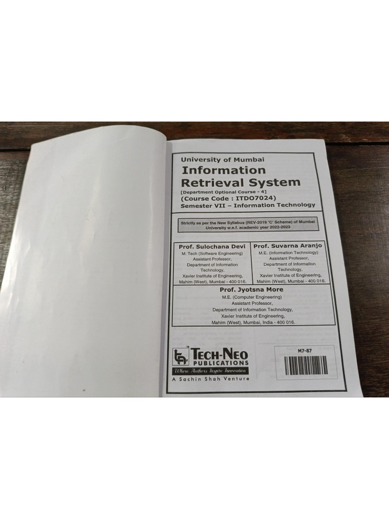 Information Retrieval Techknowledge Book PDF Module 1-3 | PDF