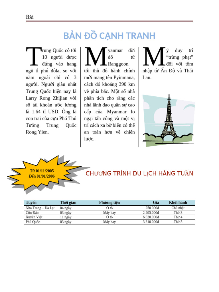 Bản Đồ Cạnh Tranh: kim tra HK1 | PDF
