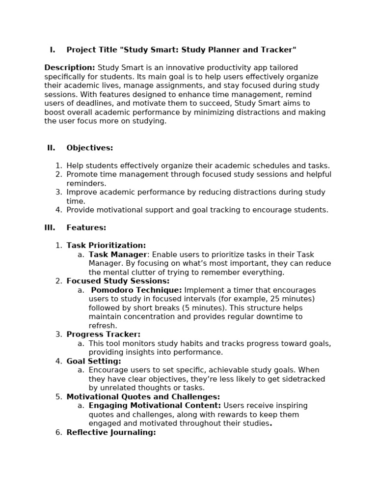 Study Smart Study Planner and Tracker | PDF