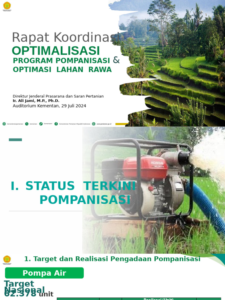 Bahan - Dirjen Rakor 29 Juli - Edit - Lengkap - Dengan Lampiran - Edit 21.52 - Edit 8.52 | PDF