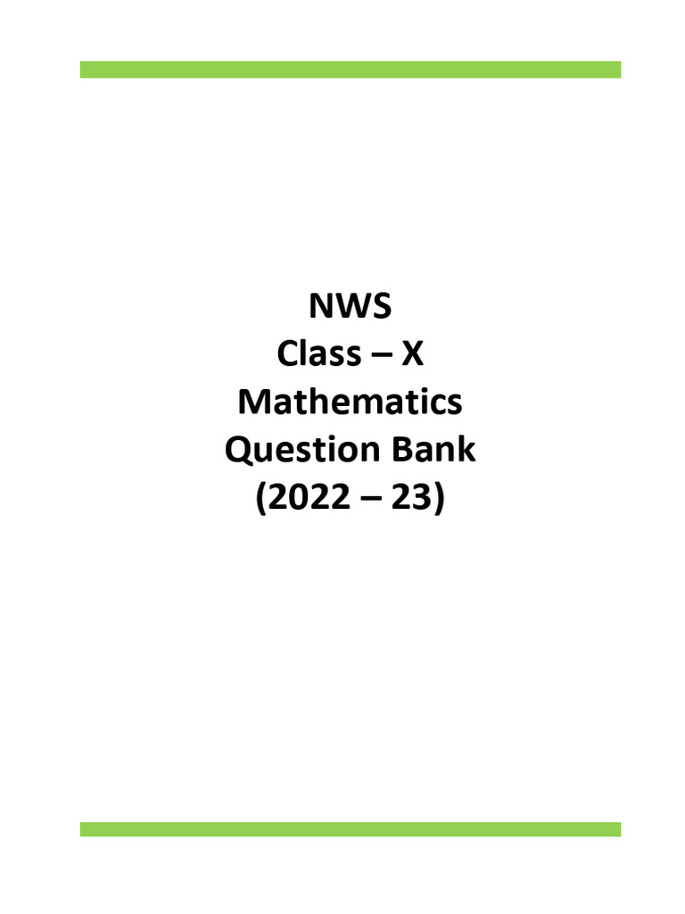 QB Math 10 | PDF