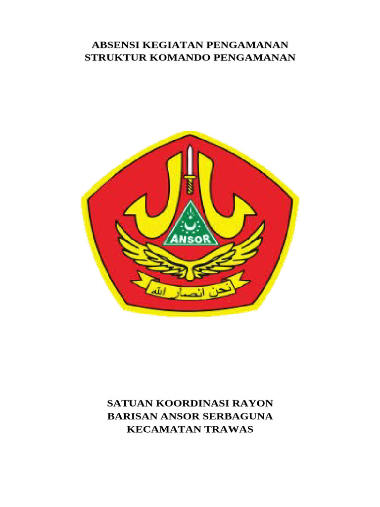 Cover Absensi Kegiatan Pengamanan | PDF