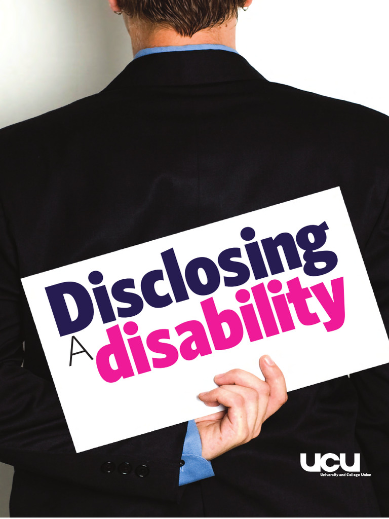 Disclosing A Disability | PDF | Disability | Career & Growth
