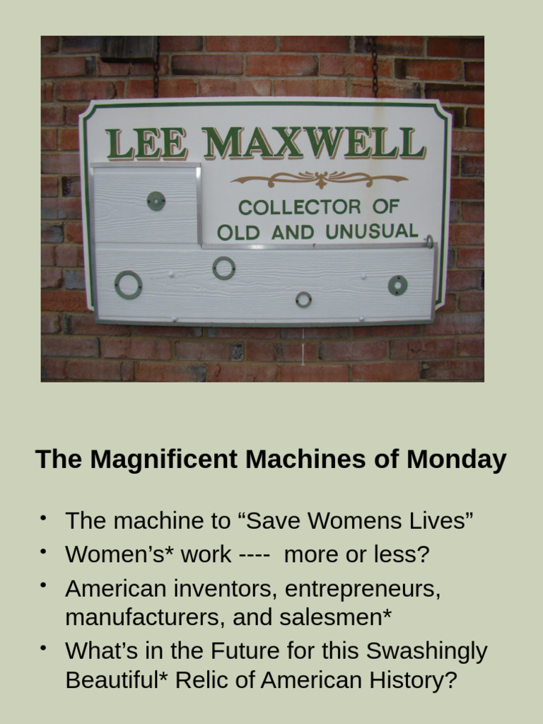 The Magnificent Machines of Monday | PDF