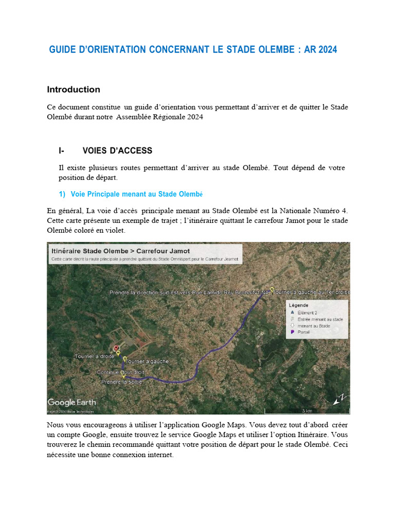 Guide Dorientation - Olembe | PDF