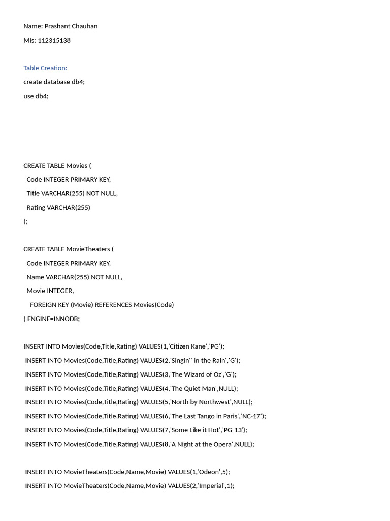 Assignment 4 | PDF