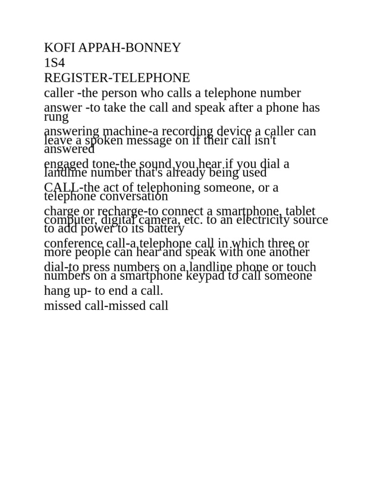 Telephone | PDF