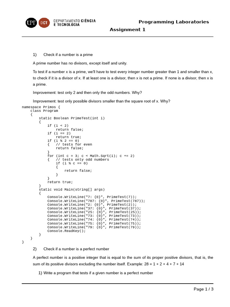LP Assignments 1 Sol | PDF | Numbers | Teaching Methods & Materials