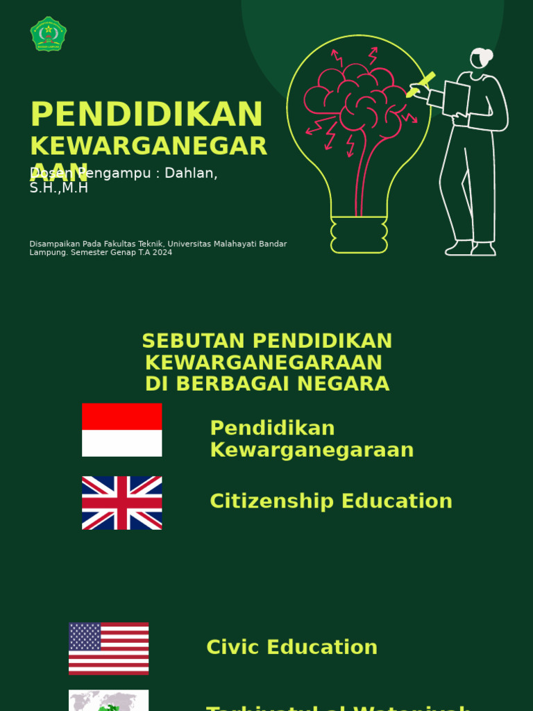 Ppt-Pendidikan Kewarganegaraan | PDF