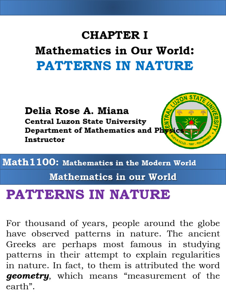 1 Patterns in Nature | PDF