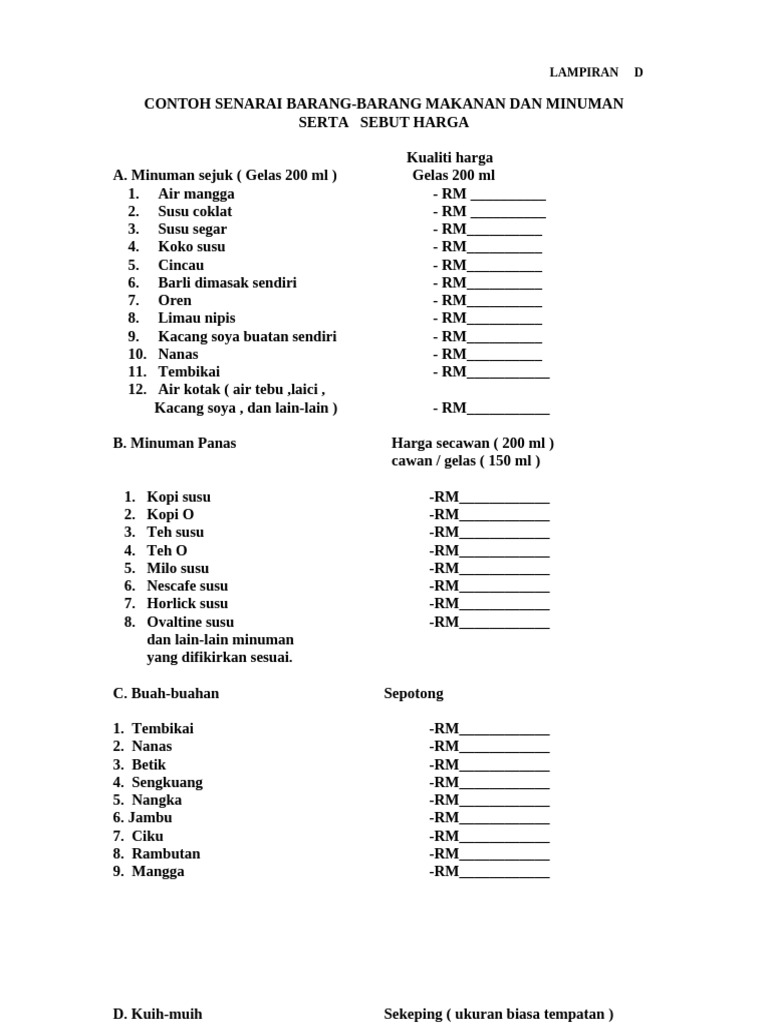 2023 Lampiran D | PDF