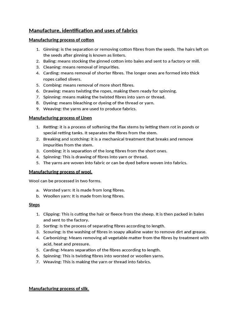 LP Yr9 Home Economics W 3-4 | PDF | Yarn | Home & Garden