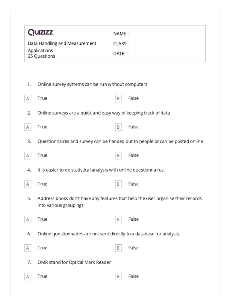 Data Handling and Measurement Applications | PDF