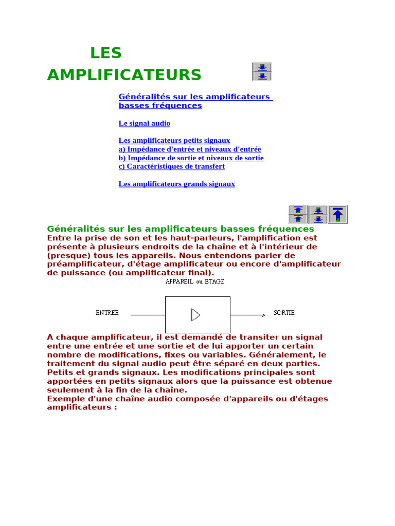 Les Amplificateurs | PDF