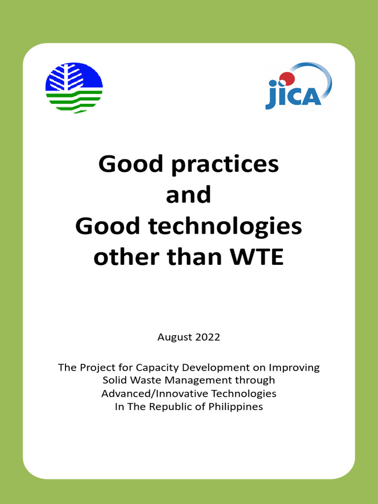 Output 4 - Booklet of Good Practices and Good Technologies Other Than ...