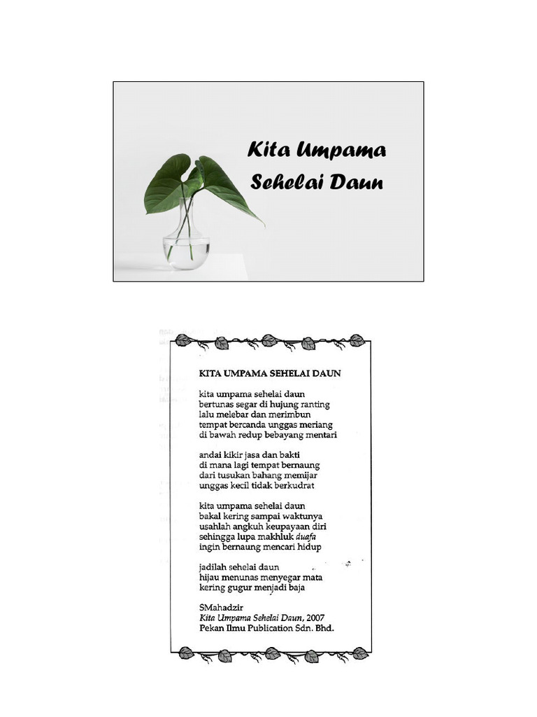 Kehidupan Manusia Seperti Daun | PDF