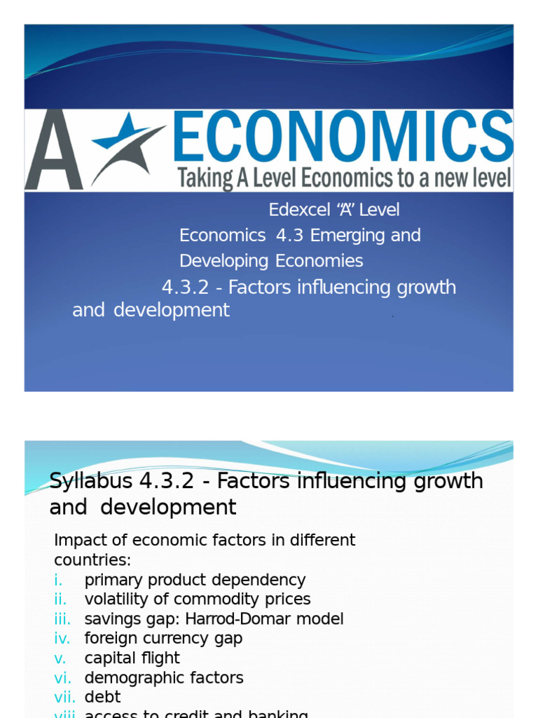 Edexcel 4.3.2 Factors Affecting Growth and Development | PDF