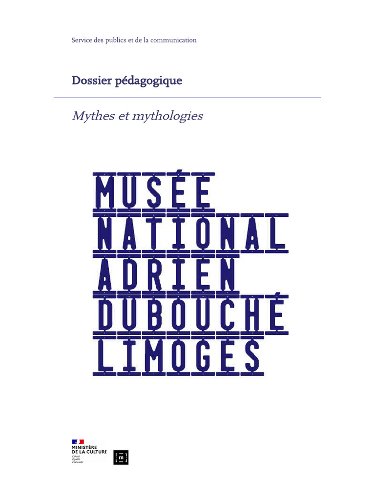 Dossier_pedagogique_Mythes_et_mythologies | PDF
