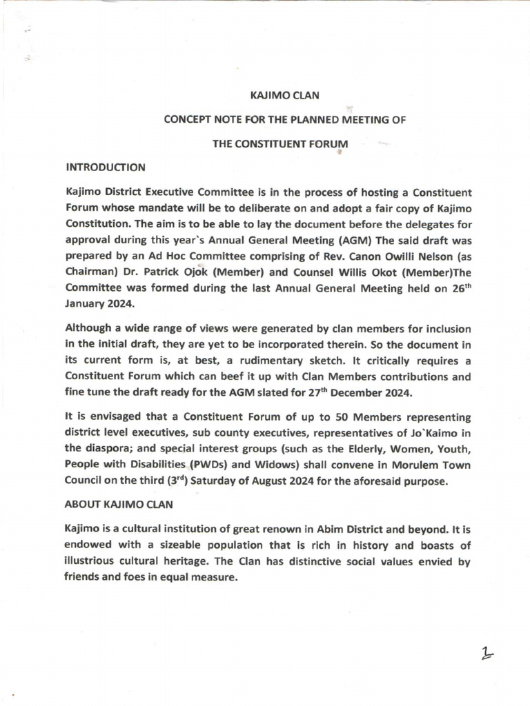 Concept Note For Planning Meeting - 113109 | PDF
