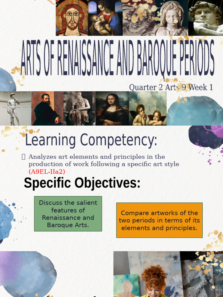 Q2-PPT-ARTS9-Module1, Week 1 (Arts of Renaissance and Baroque) | PDF