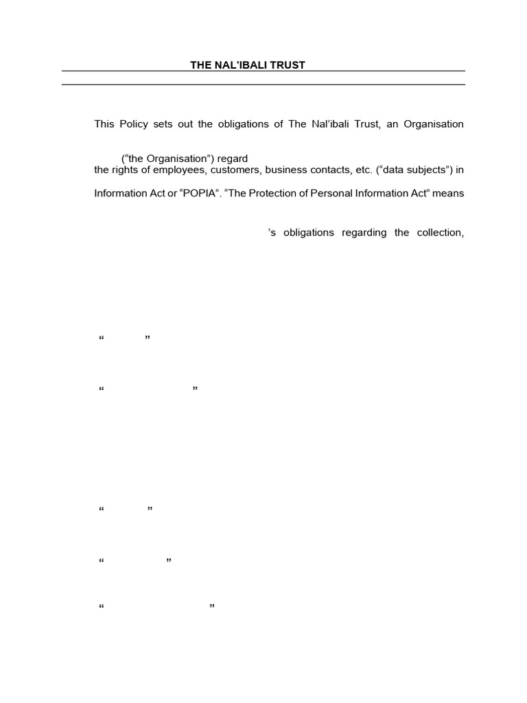 Nalibali - Personal Information Protection Policy | PDF | Password ...