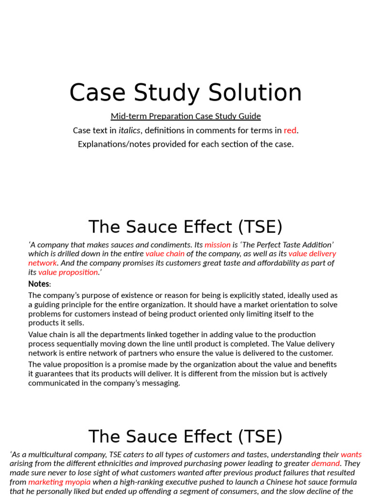 Case Study Exam Prep | PDF